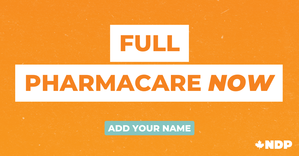 Add your name: Full Pharmacare NOW « Canada's NDP
